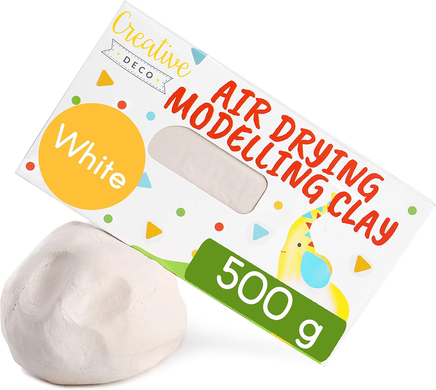 Creative Deco Argile à Modeler Autodurcissante | 500g Blanche | Pâte à ...