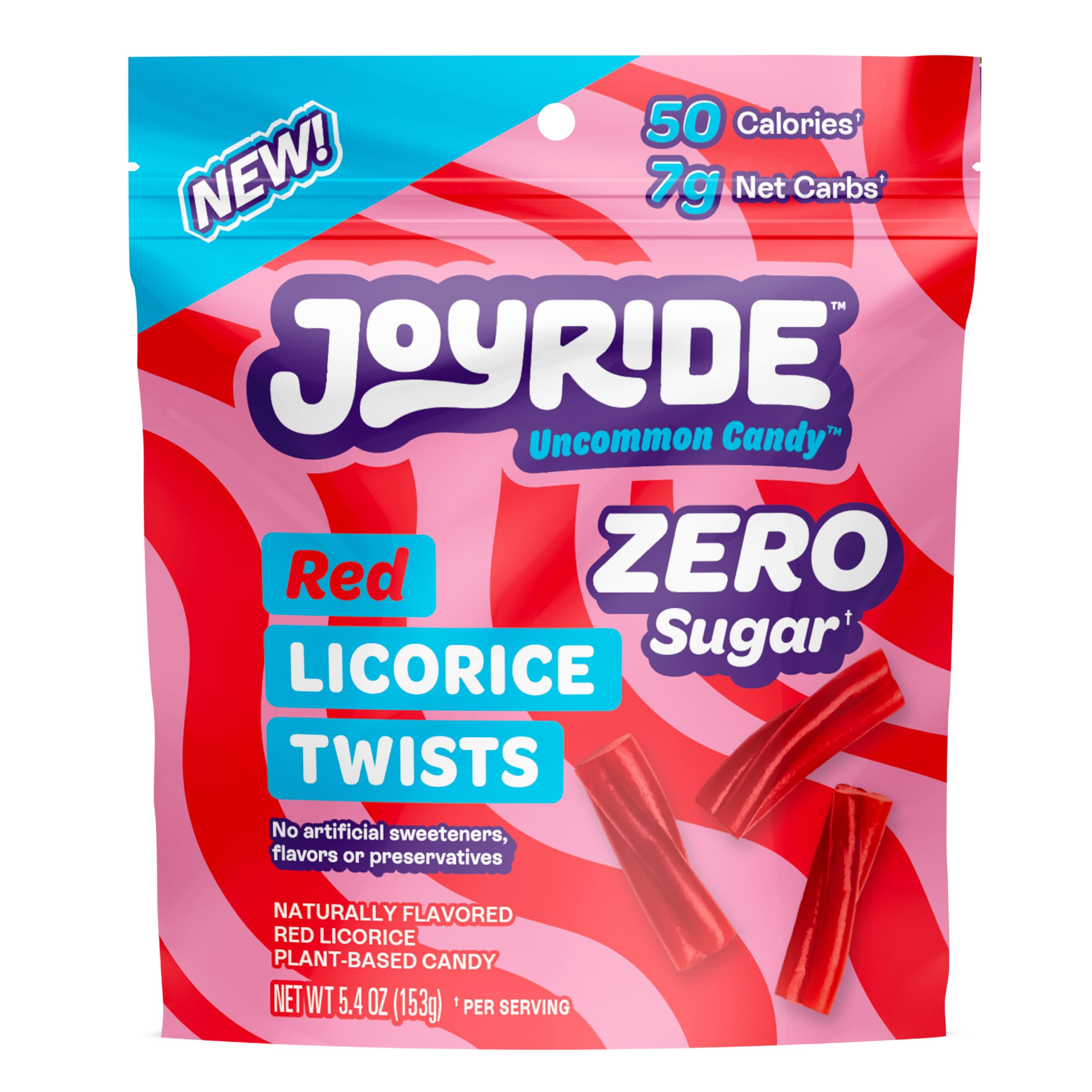 Mua JOYRIDE Red Licorice Twists - Sugar Free Candy with 7g Net Carbs ...