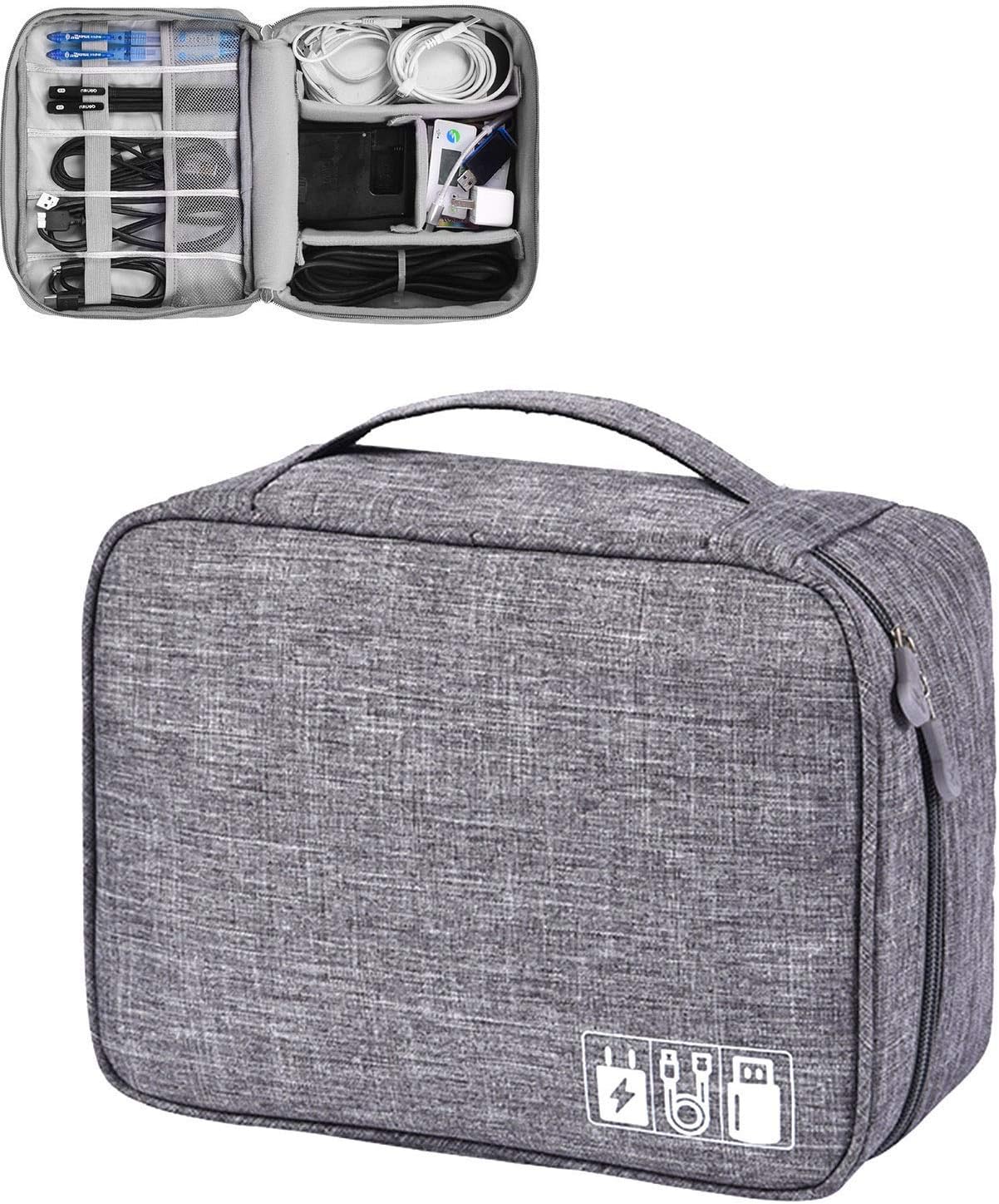 ZYEZI Kabel Organizer Tasche, Reisen wasserdichte Kabel Fall Elektronik ...