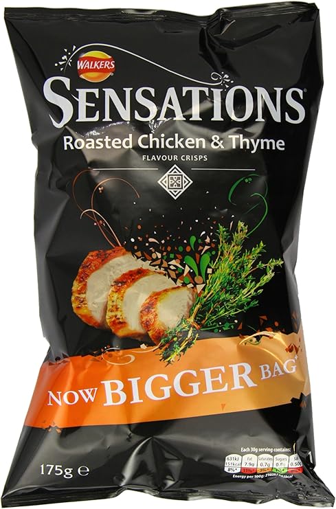 Walkers Sensations Roast Chicken and Thyme 175 g (Pack of 12): Amazon ...