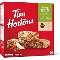Tim Hortons Apple Fritter Granola Bars, Peanut Free, 5 Count, Imported ...