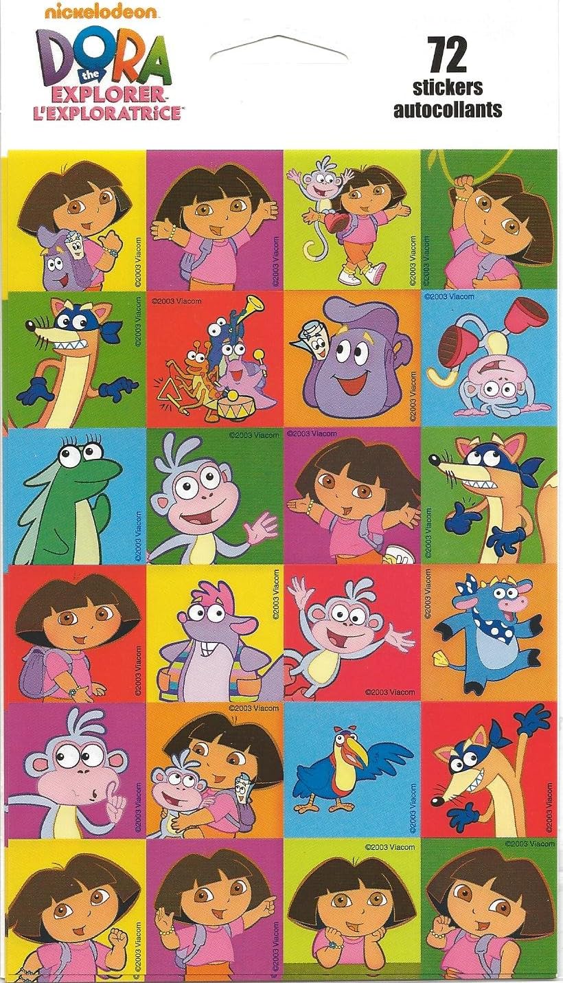 Amazon.com: Dora the Explorer Square Scrapbook Stickers: Toys & Games