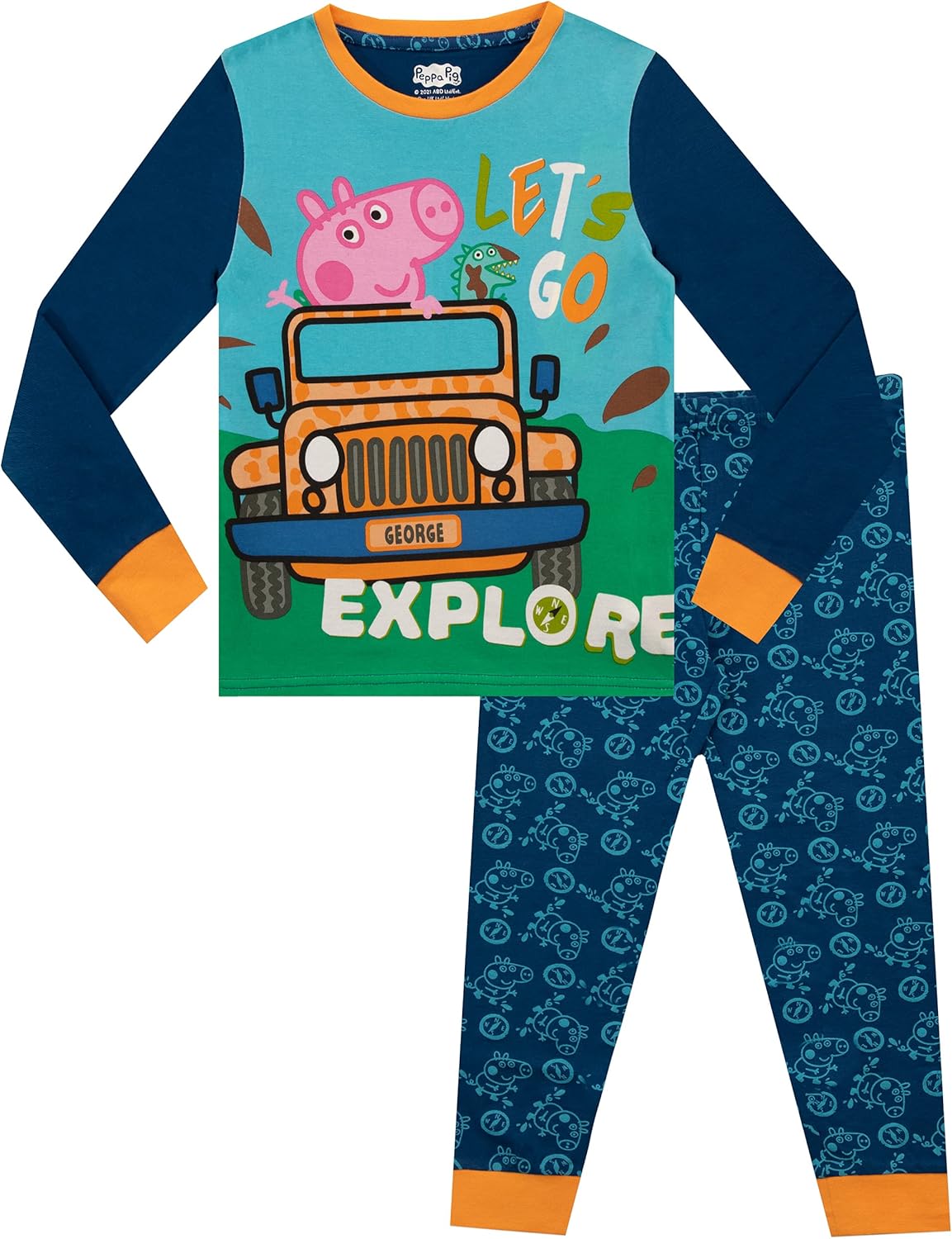 Peppa Pig Boys George Pig Pajamas Blue Size 4: Amazon.ca: Clothing ...