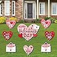 Amazon.com : Big Dot of Happiness Happy Valentine’s Day - Yard Sign and ...