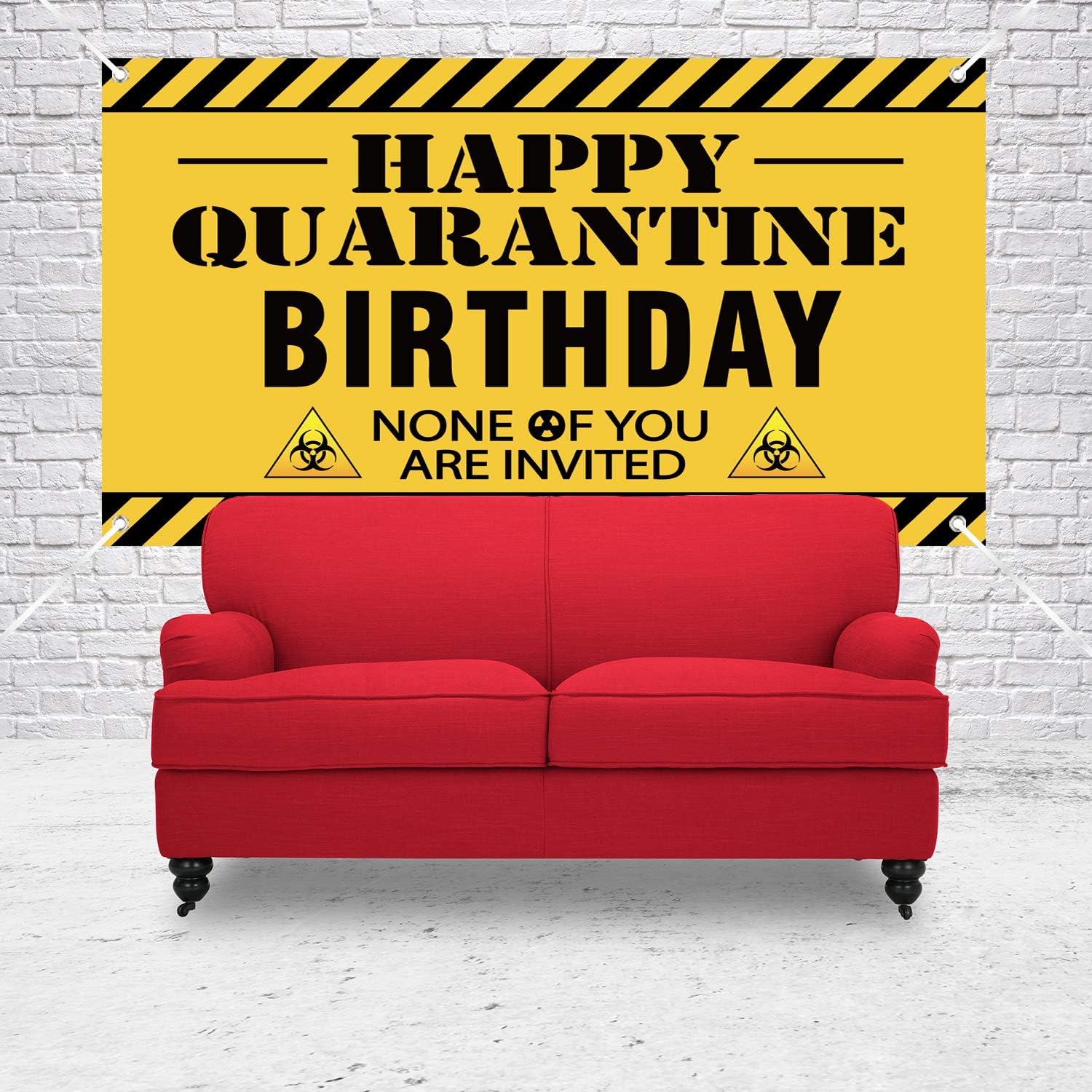 Happy Quarantine Birthday Backdrop Social Distancing Background Happy ...