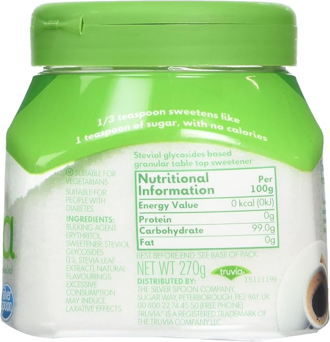Truvia Nutrition Label | Besto Blog