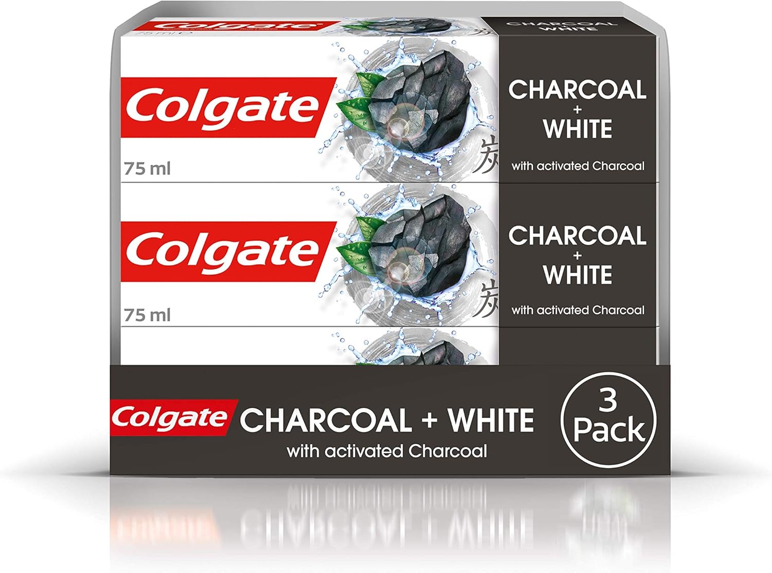 Colgate Natural Extracts Activated Charcoal + White Mint Toothpaste 3 x ...