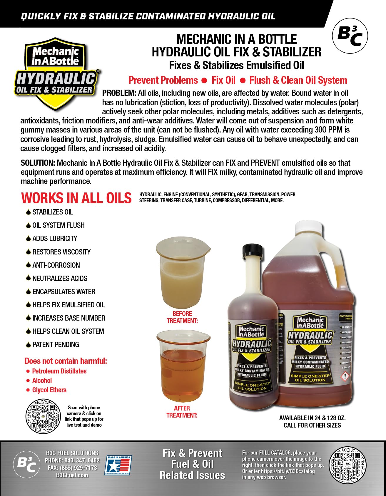 Mua Mechanic in A Bottle Hydraulic Oil Fix - 1 Gallon by B3C Fuel Solutions trên Amazon Mỹ chính ...