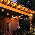 Solar Flame String Lights - 48ft 15 LED Lights Outdoor Solar String ...