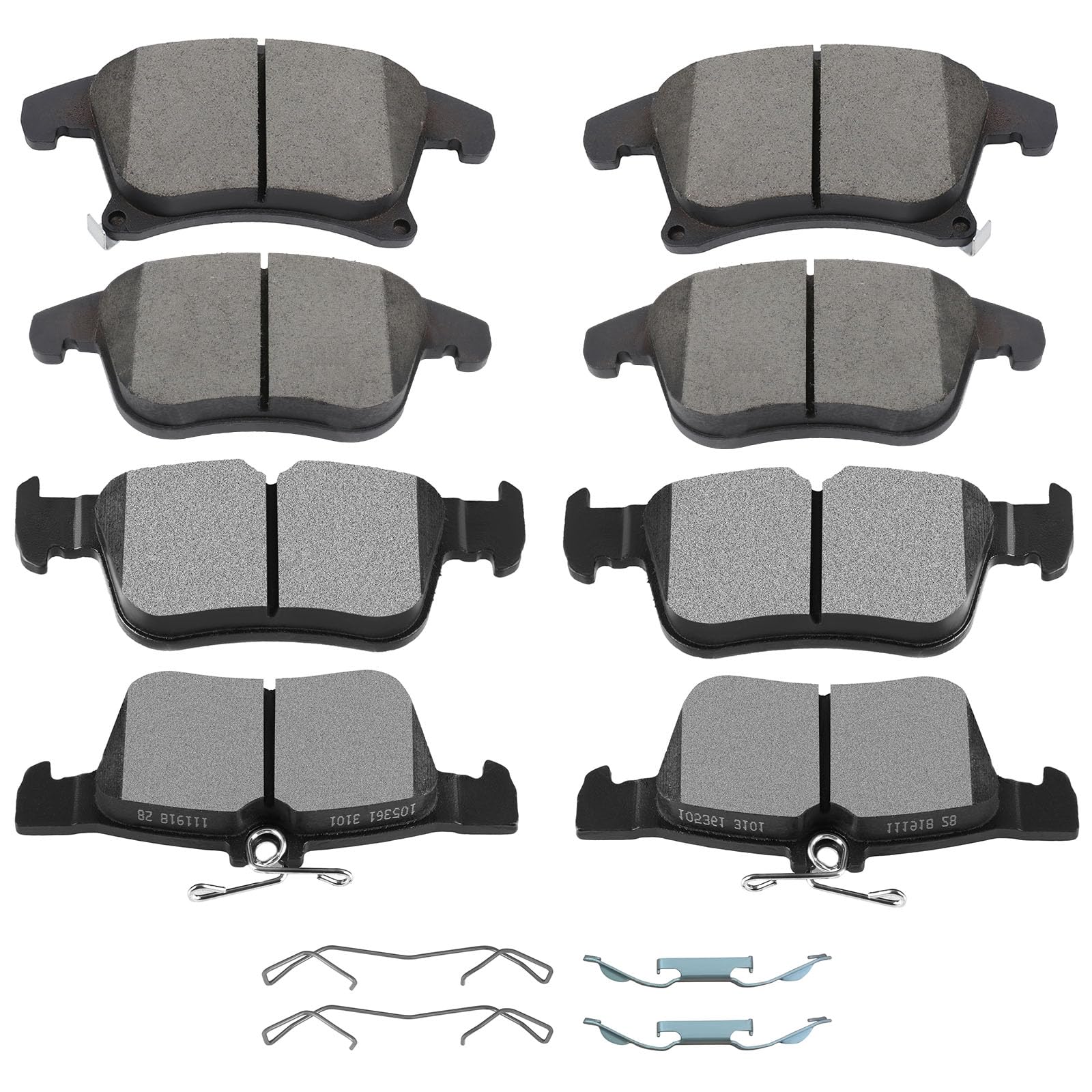 Ceramic Brake Pads Kits,SCITOO 8pcs Brakes Pads Set fit for 2013-2019 for Ford Fusion,2013-2018 ...