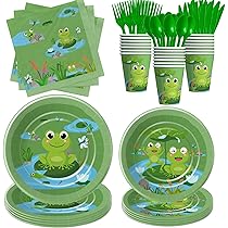 Frog Party Tablecloth PHOGARY S - 3 Pack Plastic Table Covers For Frog ...