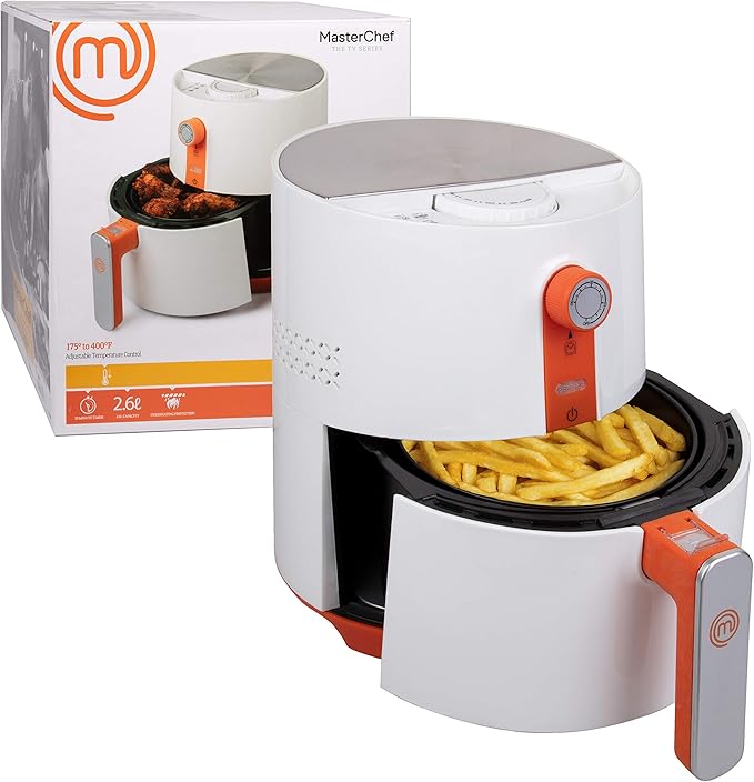 MasterChef Freidora de aire – 3,6 Q Cocina eléctrica antiadherente sin aceite con folleto de ...