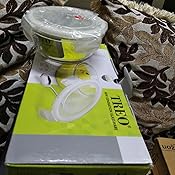 Buy Treo By Milton Store Fresh Round Glass Storage Container Set, 380 ...