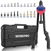 Amazon.com: WORKPRO Rivet Nut Tool, 16" Rivnut with 11 Metric & SAE Mandrels, Quick-Change Head ...