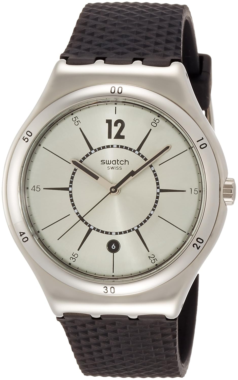 Swatch Men's Digital Quartz Watch with Silicone Strap YWS406: Amazon.co ...