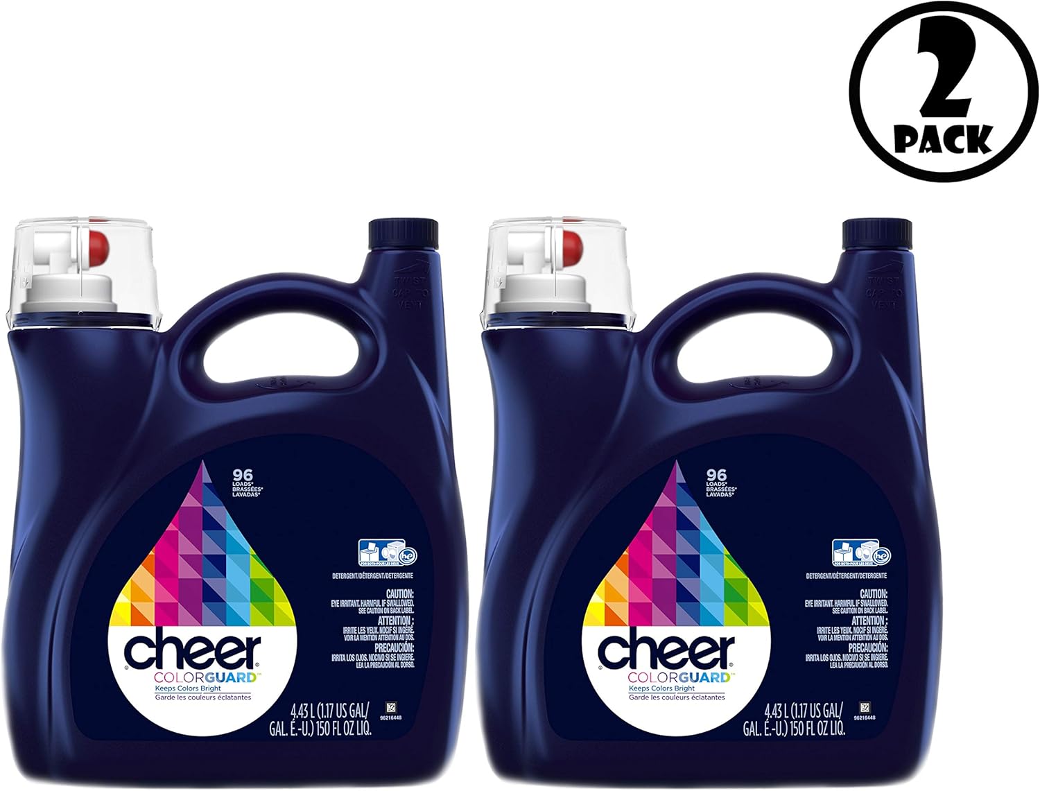 Amazon.com: (Pack of 2) Cheer Colorguard Liquid Laundry Detergent, 96 ...