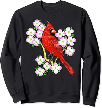 Amazon.com: Red Cardinal Bird Dogwood Flower North Carolina Virginia ...