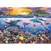 Amazon.com: Wonder Forge Tiger Family 1000 Piece Jigsaw Puzzle for ...