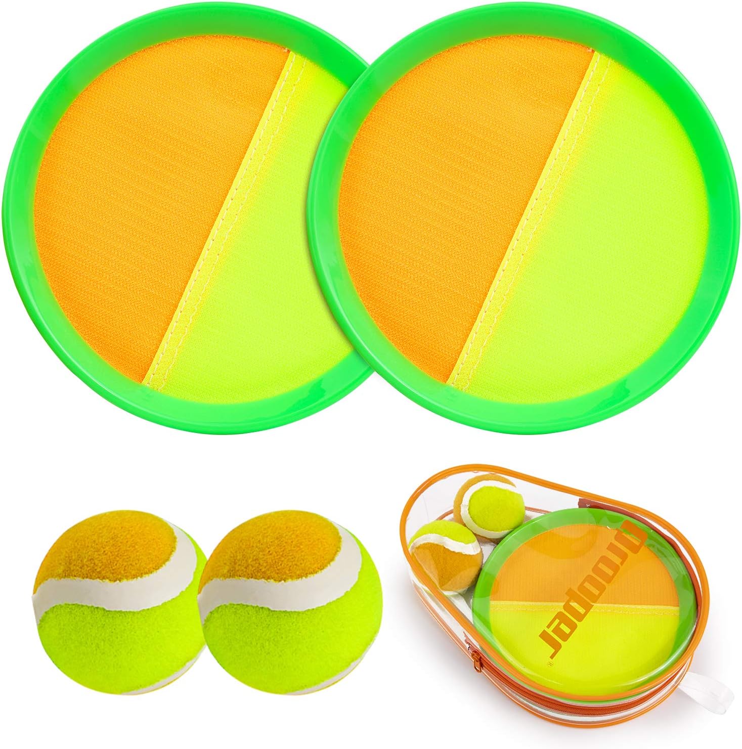 Amazon.com: Qrooper Toss and Catch Beach Game Outdoor Toy for Kids and ...