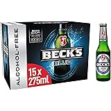 Beck's Blue 0.0% Alcohol Free German Lager Beer, 24 x 275ml Bottles ...