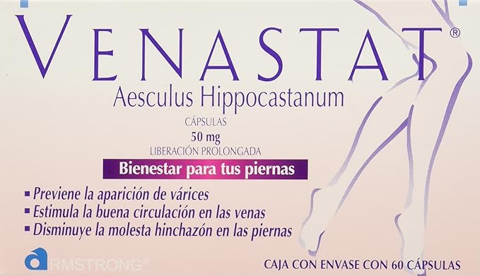 Venastat Cápsulas, 60 Piezas: Amazon.com.mx: Salud y Cuidado Personal