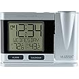 La Crosse Technology 616-12667-INT Silver Atomic Projection Alarm Clock ...