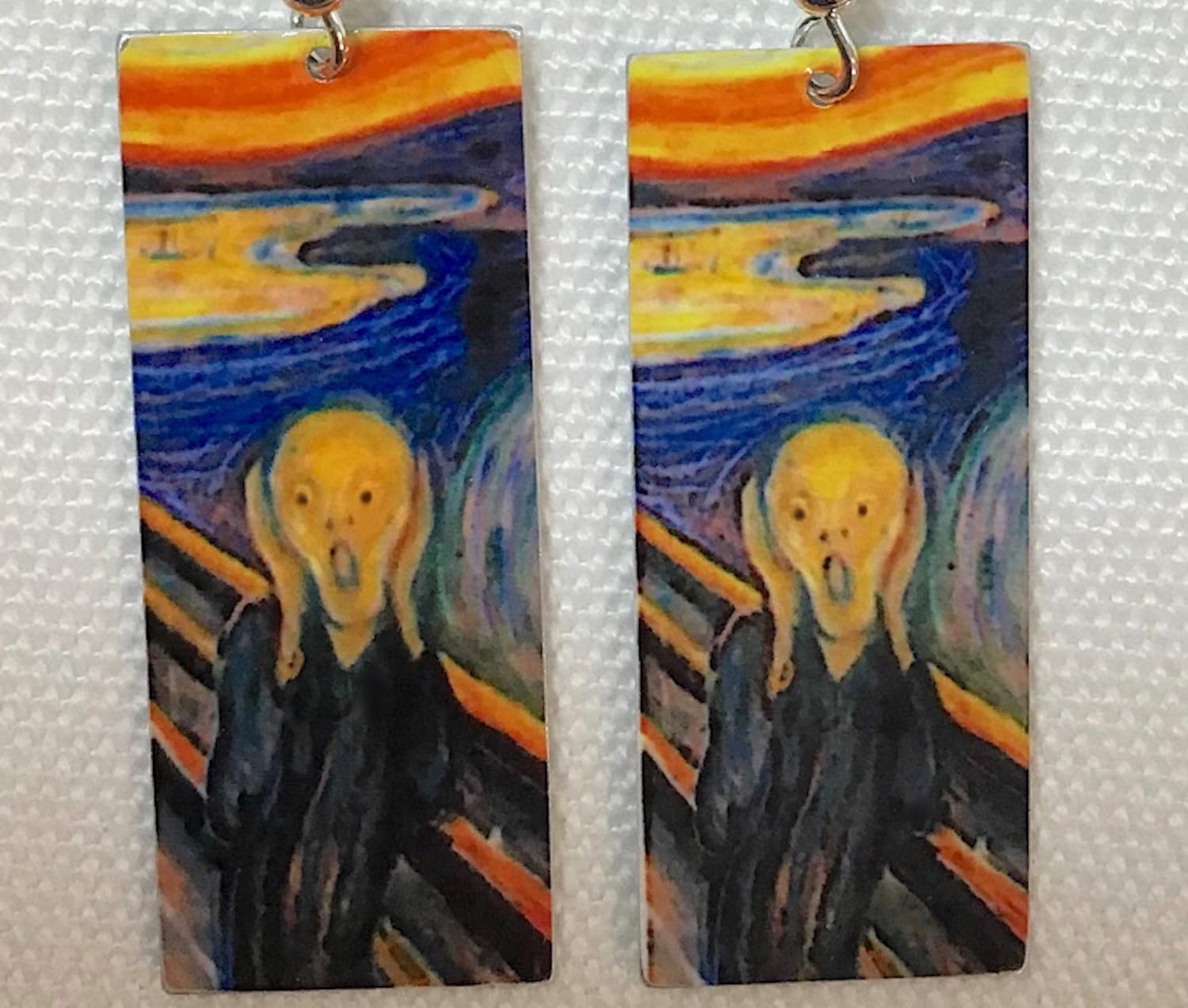 Amazon.com: The Scream Earrings, The Scream Jewelry, Sterling Silver ...