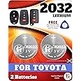 Amazon.com: Toyota Key Fob Battery Replacement Kit - CR2032 3V Lithium ...