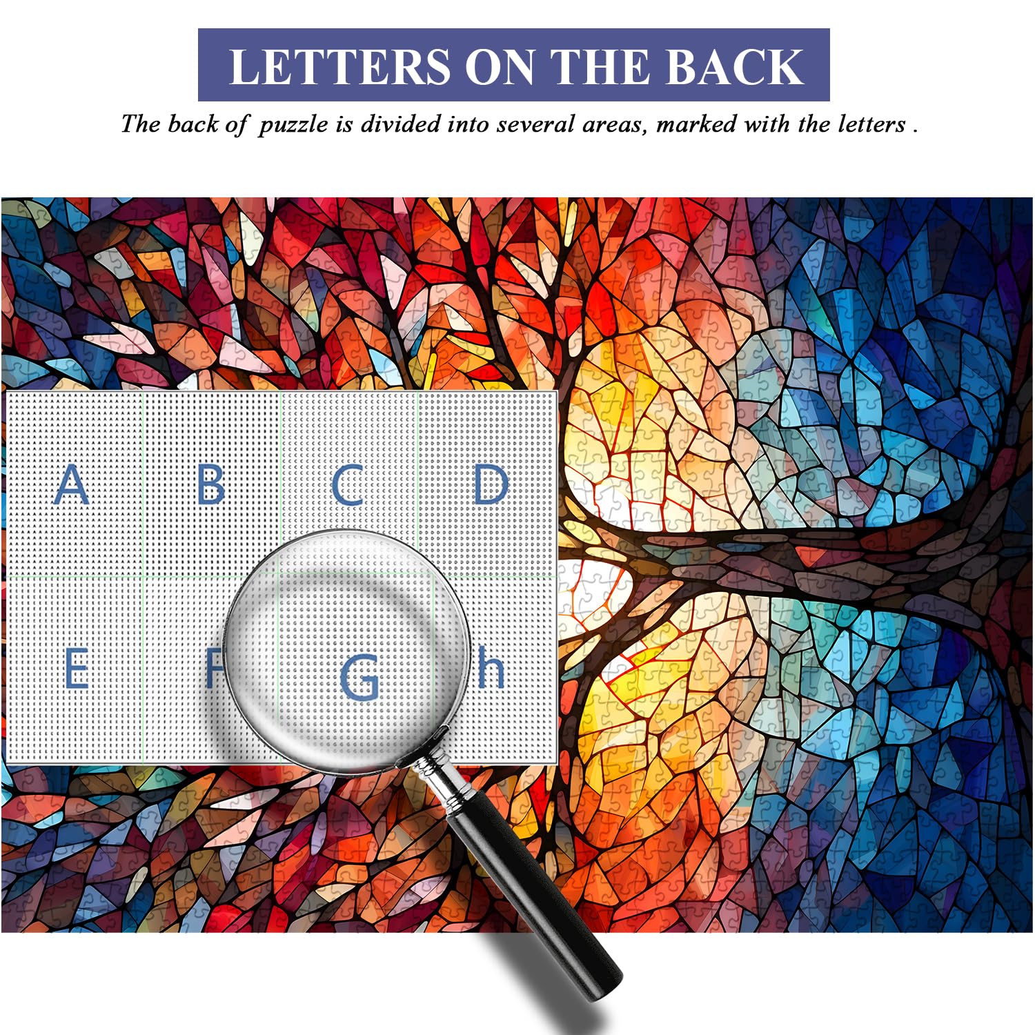 Mua Stained Glass Puzzle, Tree of Life Puzzles for Adults 1000 Pieces ...