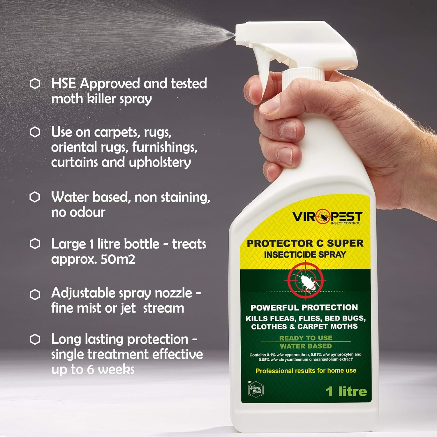 ViroPest Complete Moth Killer Kit – 1x Protector C Super Moth Killer ...