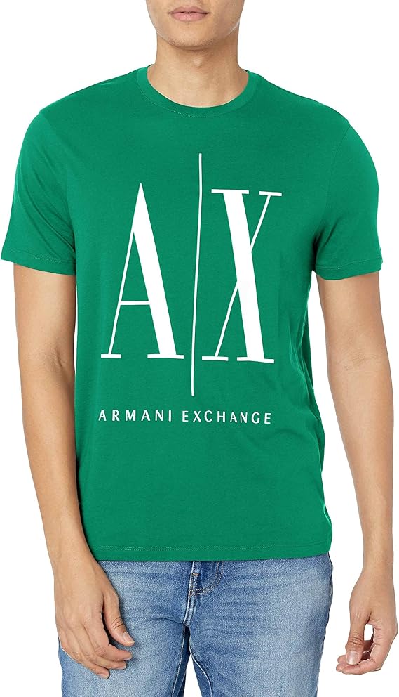 AX Armani Exchange Icon Graphic Playera para Hombre, Majolica, Medium ...