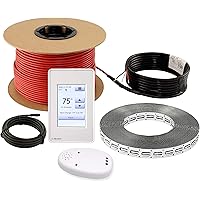 LuxHeat Floor Heating Cable Set, 45 Sqft - 120v Electric Radiant Floor ...