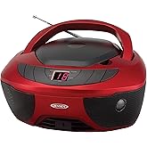 Amazon.com: Jensen CD-475B Portable Sport Stereo Boombox CD Player with ...