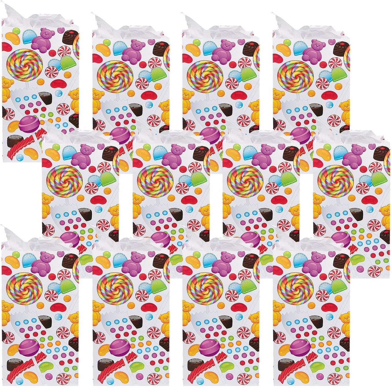 Fun Express Sweet Treats Candy Treat Bags | 12 Count | Great for ...