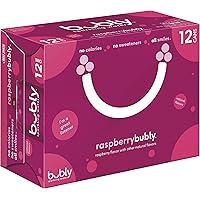 Amazon.com: Bubly Sparkling Water, Raspberry, 12Ounce Cans, 12 Count ...
