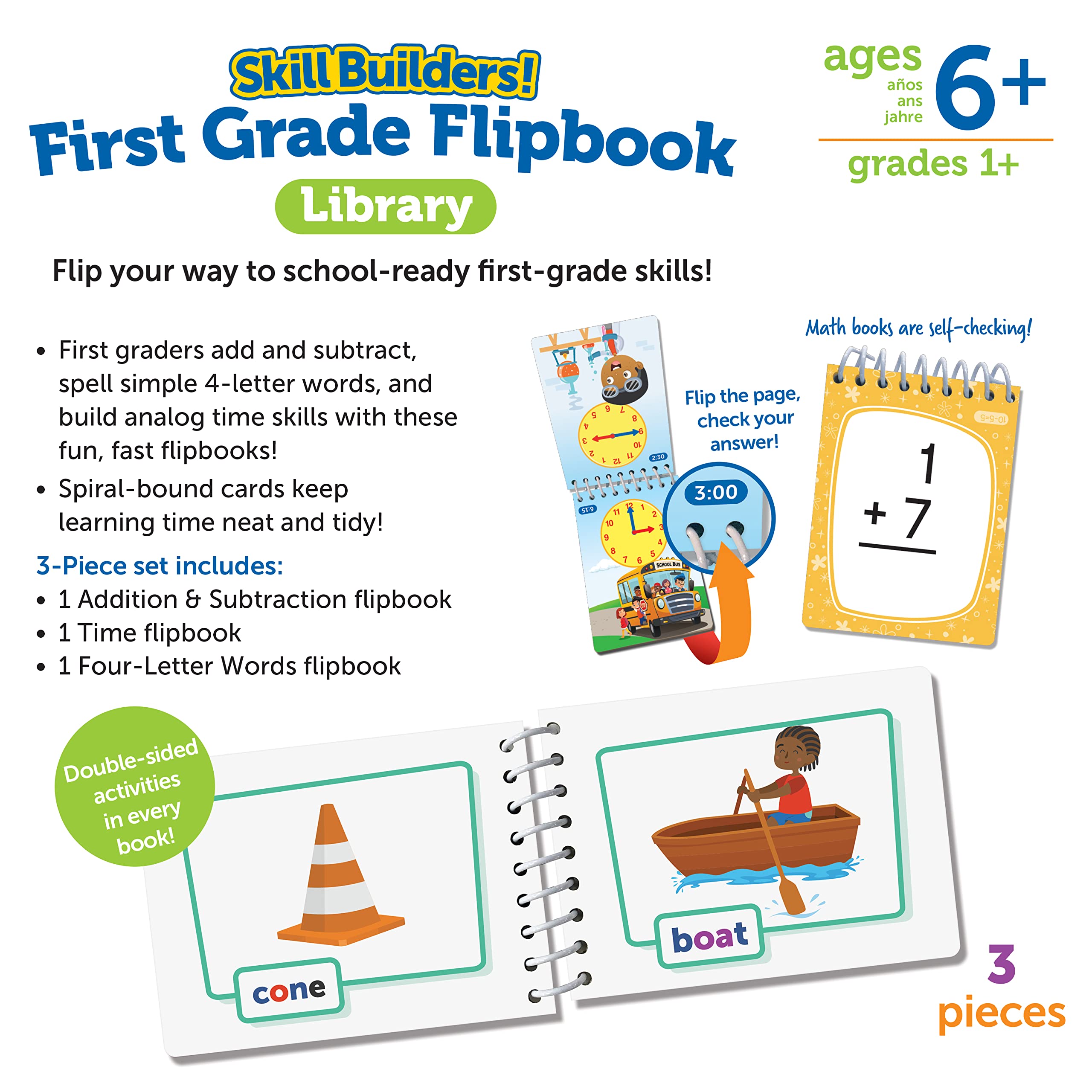 Mua Learning Resources Skill Builders! First Grade Flipbook Library - 3 ...