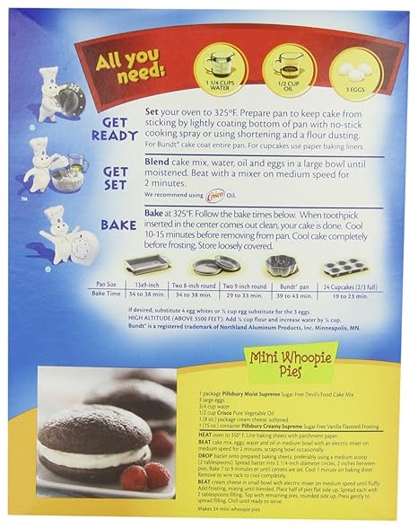 pillsbury cake mix directions