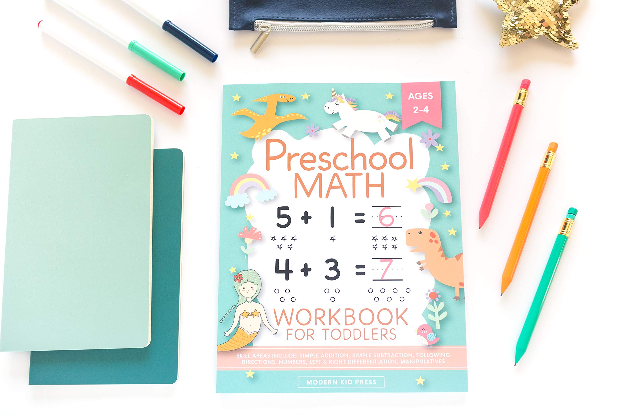 Mua Preschool Math Workbook for Toddlers Ages 2-4: Beginner Math ...
