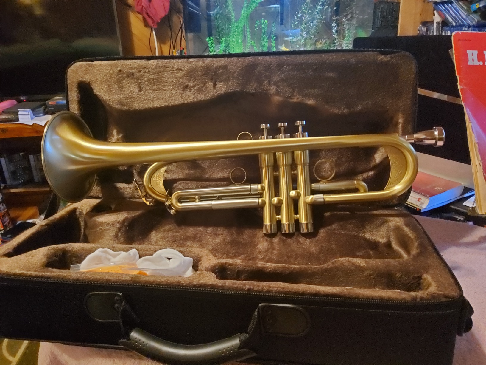 $10/mo - Finance ROWELL Professional Trumpet Standard Bb Brass Trumpet ...