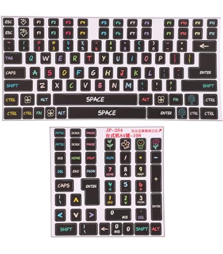 Large Letter Mac Keyboard Stickers White US English Mac US Large Letter ...