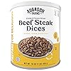 Augason Farms Freeze Dried Precooked Beef Steak Dices Can, Emergency ...