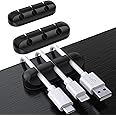 Amazon.com: SOULWIT Cable Holder Clips, 3-Pack Cable Management Cord Organizer Clips Silicone ...