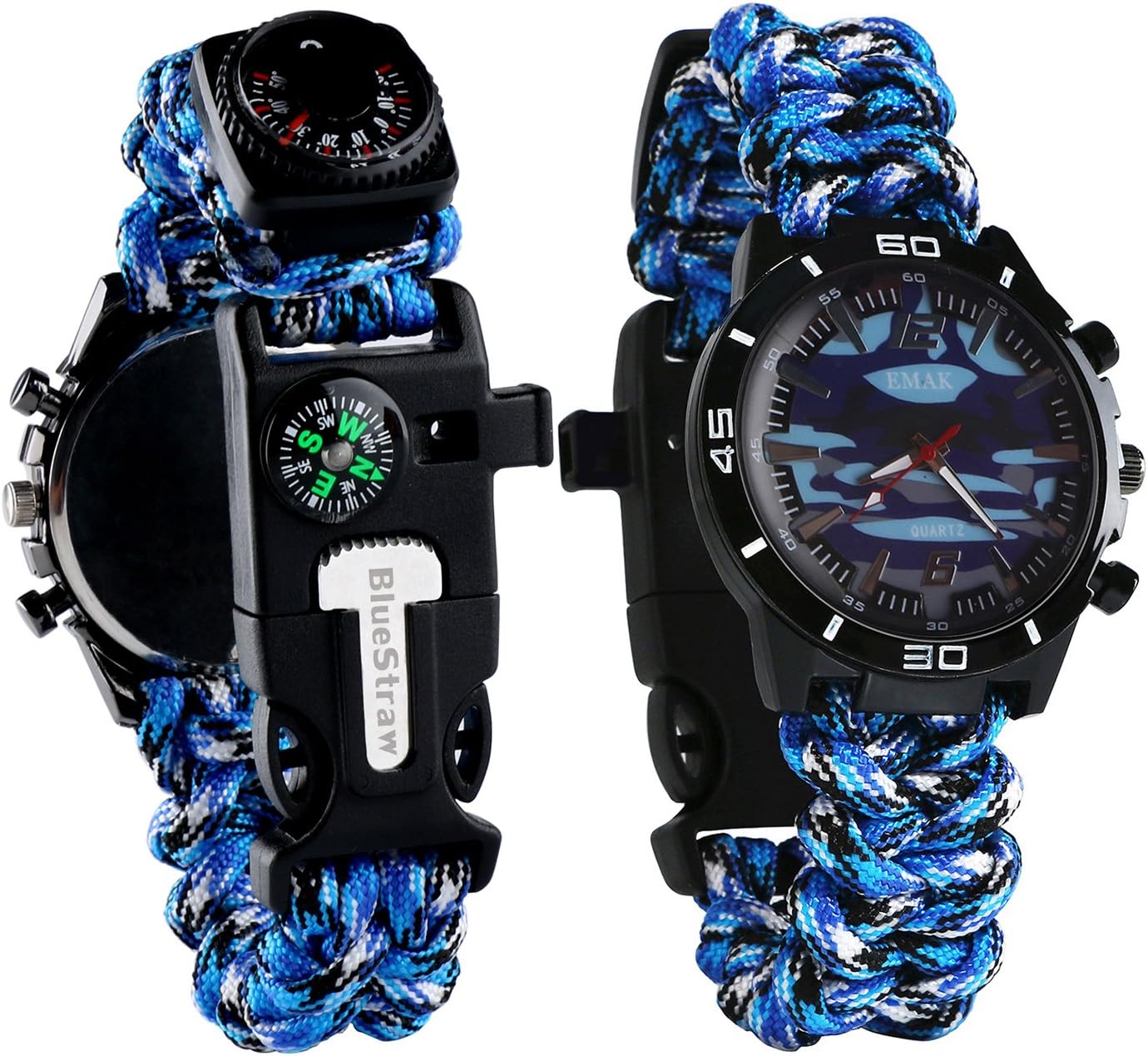 6 in 1 Survival Bracelet Watch – Multifunctional Emergency Survival ...