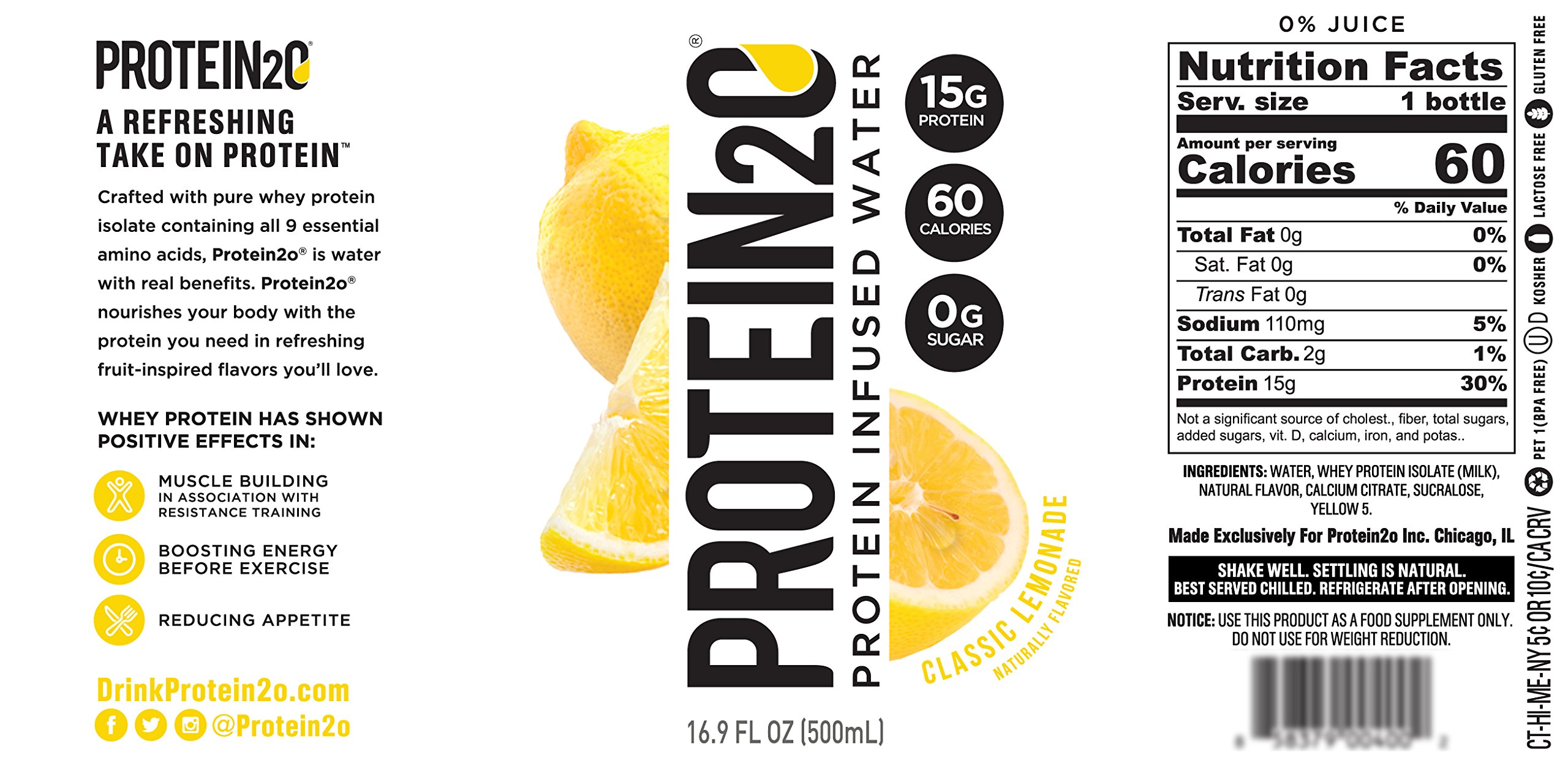 Protein2o 15 G Whey Protein Isolate | ExerciseN