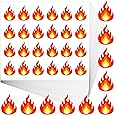 Amazon.com: 600Pcs Flame Stickers, Cute Fire Stickers, Fire Vinyl ...