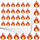 Amazon.com: 600Pcs Flame Stickers, Cute Fire Stickers, Waterproof Fire ...
