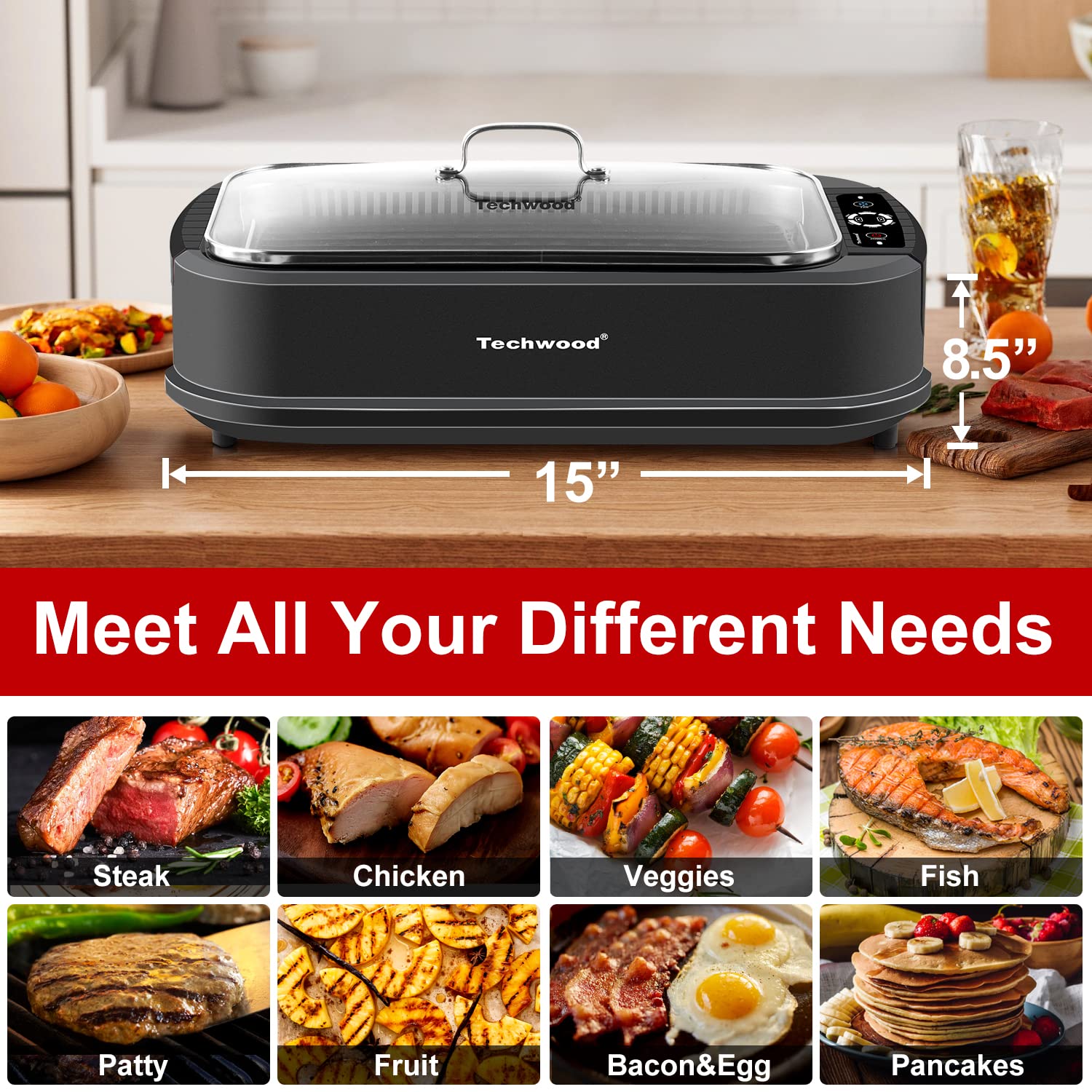 Mua Techwood Indoor Grill Smokeless Grill, Electric Korean BBQ Grill ...