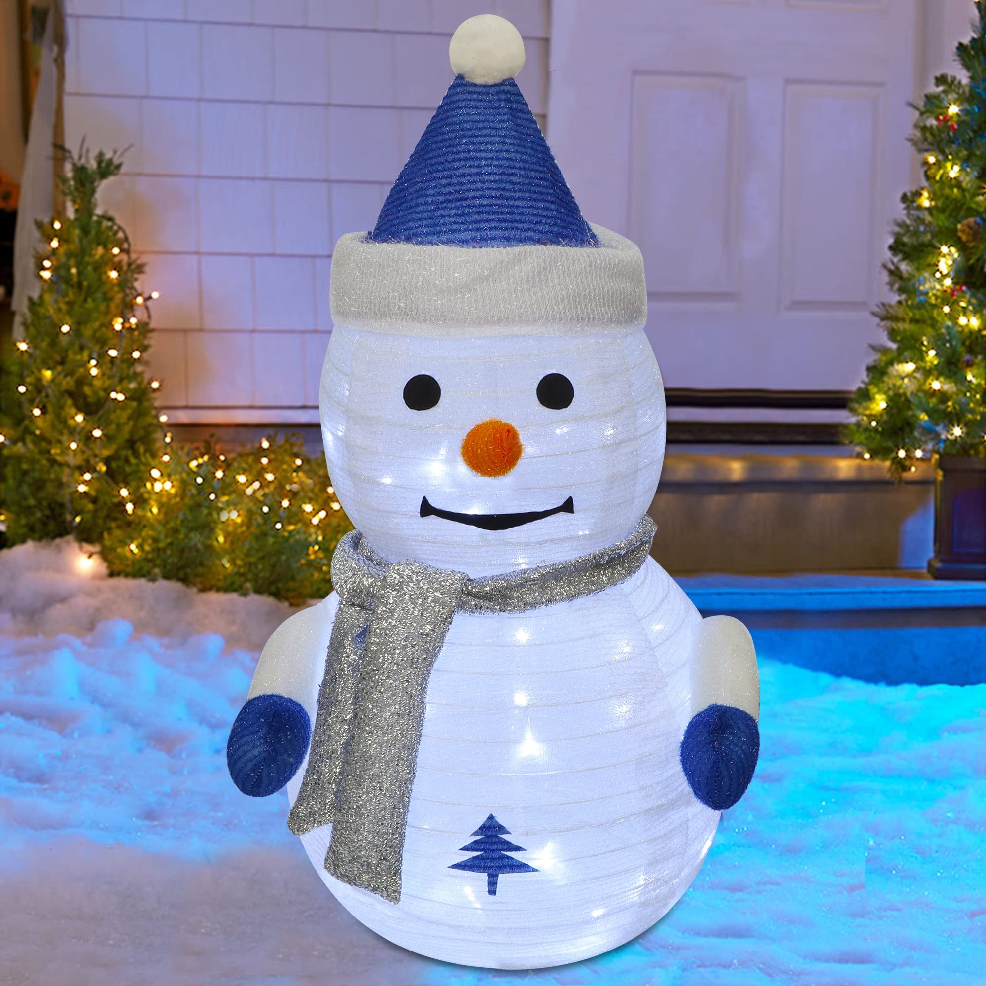 Juegoal Lighted Christmas Snowman Decorations, 2.3FT Outdoor ...