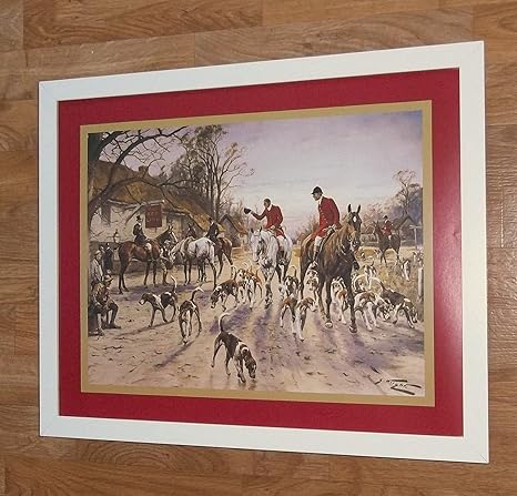 George Wright wall art, 20''x16'' Framed george wright print, hunting ...