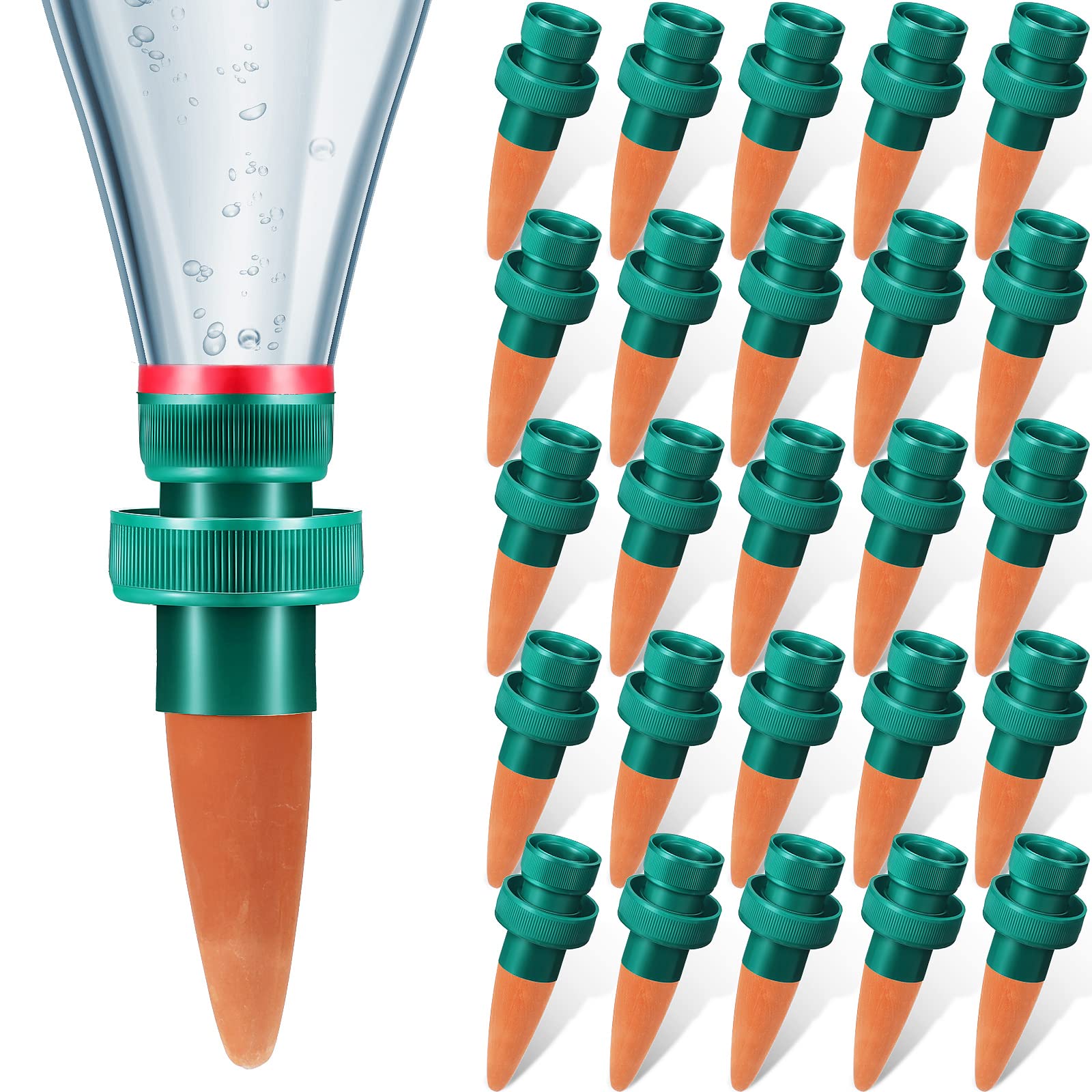 Bottle Adapter Self Watering Spikes, Terracotta Plant Watering Spikes ...